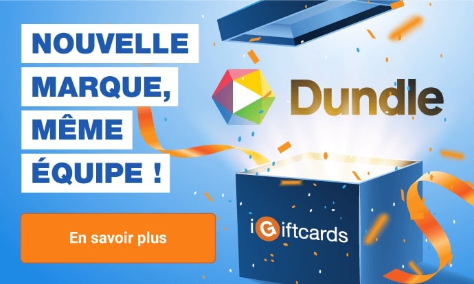Dundle (FR) | Carte cadeau envoyée instantanément par e-mail